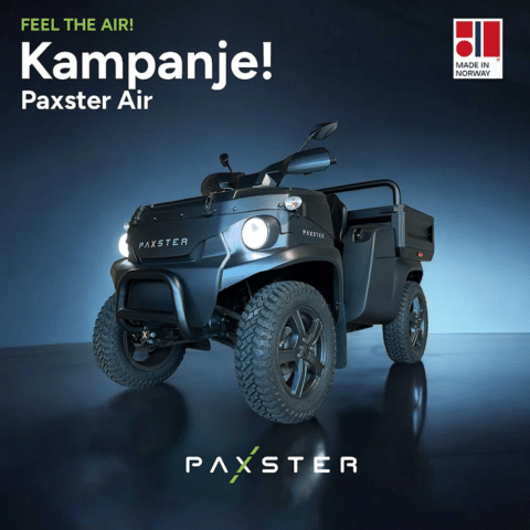 Paxter Utility el-kjøretøy til bymiljø, park, anlegg og gårdsdrift